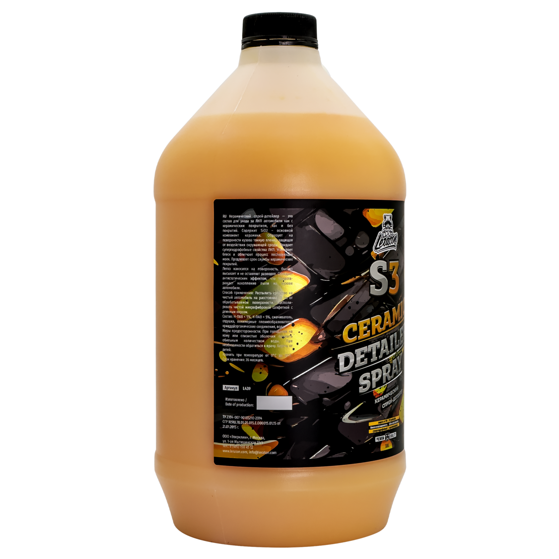 Керамический детейлер-спрей LERATON S3 3,8л купить