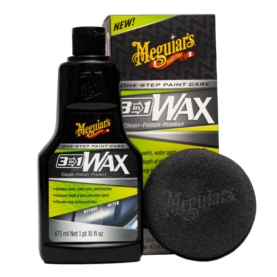 Meguiar's Воск (в наборе с аппликатором) 3-в-1 Wax 3-in-1 473мл G191016 ...