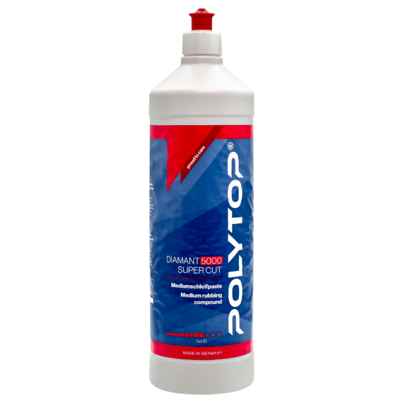 POLYTOP Среднеабразивная (одношаговая) полировальная паста (P3000) Diamant 5000 Super Cut 1л ...