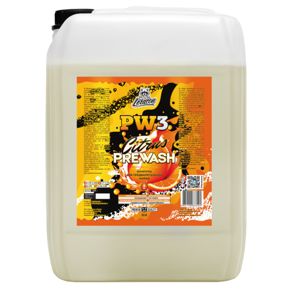 Цитрусовый шампунь для предварительной мойки LERATON PW3 20кг купить