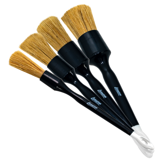 Набор кистей для детейлинга, натуральная щетина (16, 22, 27, 35мм ...