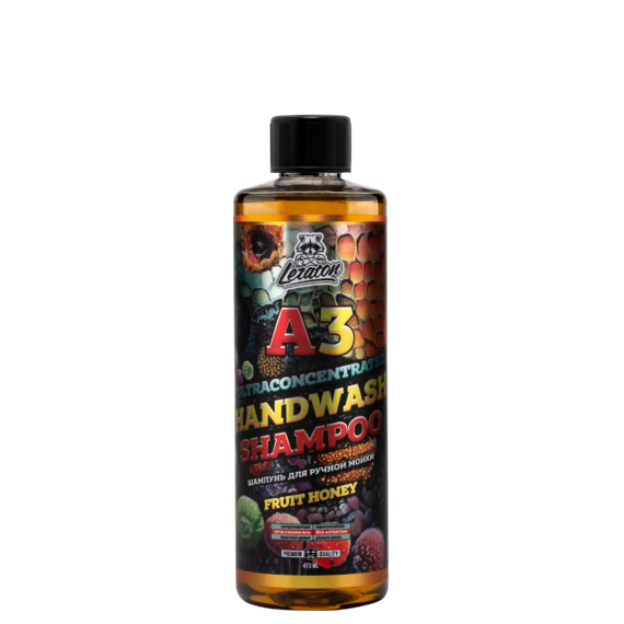 Суперконцентрированный шампунь для ручной мойки LERATON A3 HANDWASH SHAMPOO FRUIT HONEY 473мл купить